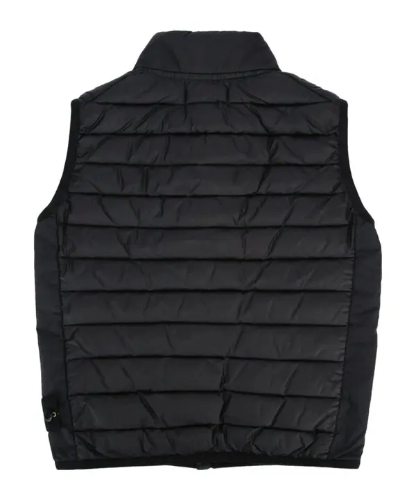 Stone Island Quilted Stand Collar Zip-up Vest