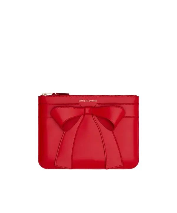 Comme Des Garçons Zip Wallet - Red