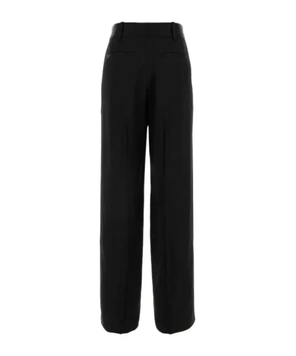 JIL SANDER Satin Trousers - Black