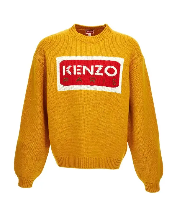 Kenzo Logo Intarsia Knitted Crewneck Jumper