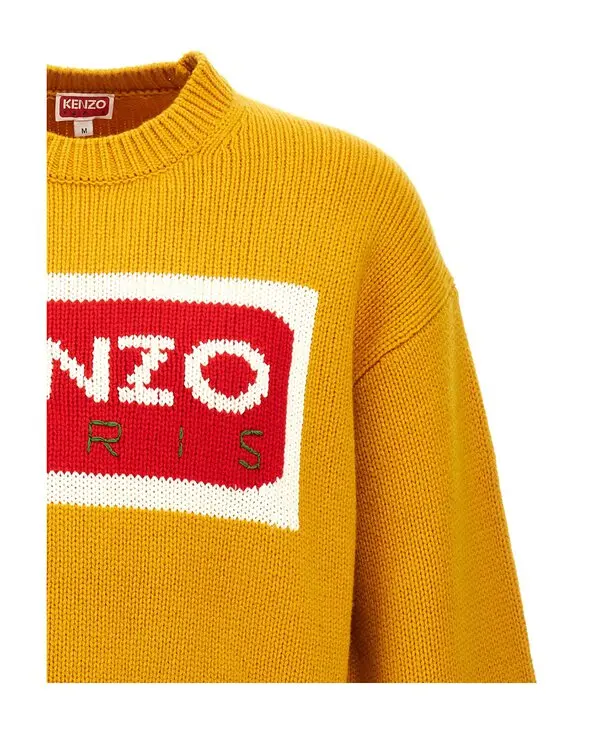 Kenzo Logo Intarsia Knitted Crewneck Jumper