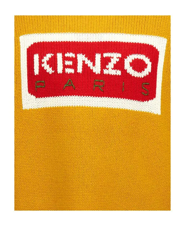 Kenzo Logo Intarsia Knitted Crewneck Jumper