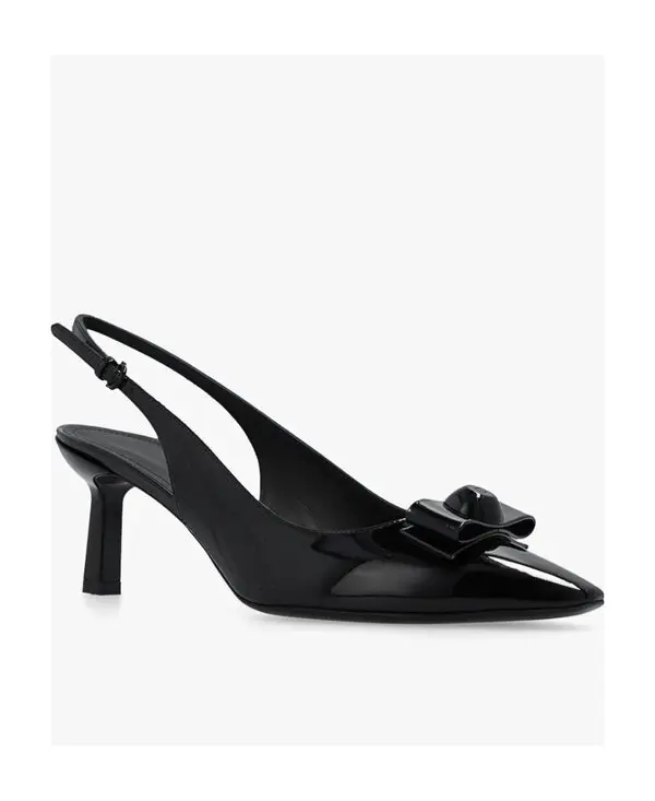 FERRAGAMO Vara Bow Slingback Pumps - Black