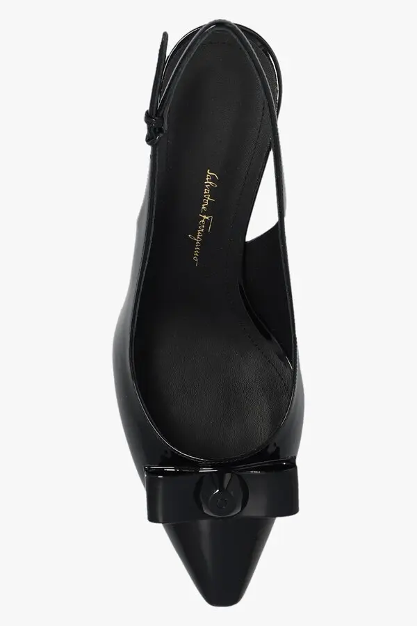 FERRAGAMO Vara Bow Slingback Pumps - Black