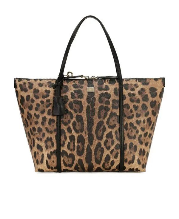 Dolce & Gabbana Leopard Print Tote Bag