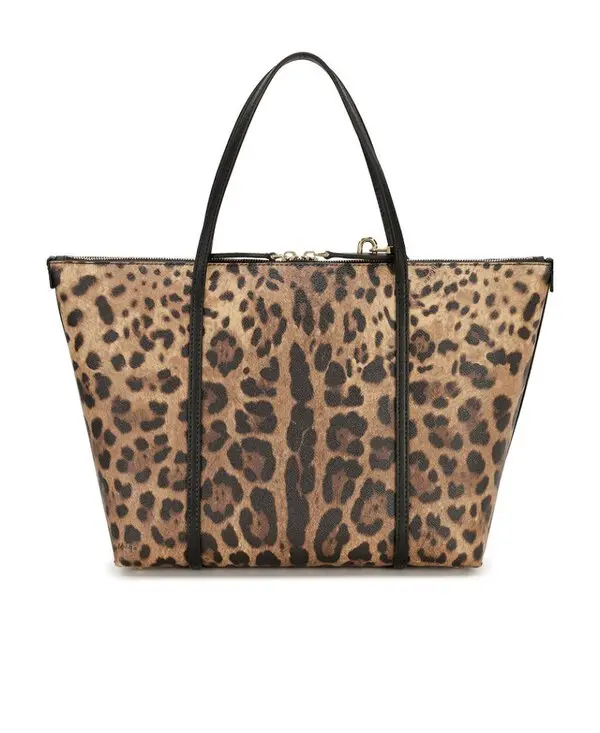 Dolce & Gabbana Leopard Print Tote Bag