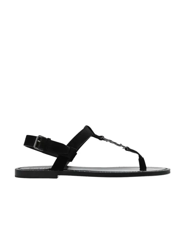 Saint Laurent Cassandra Logo Plaque Sandals