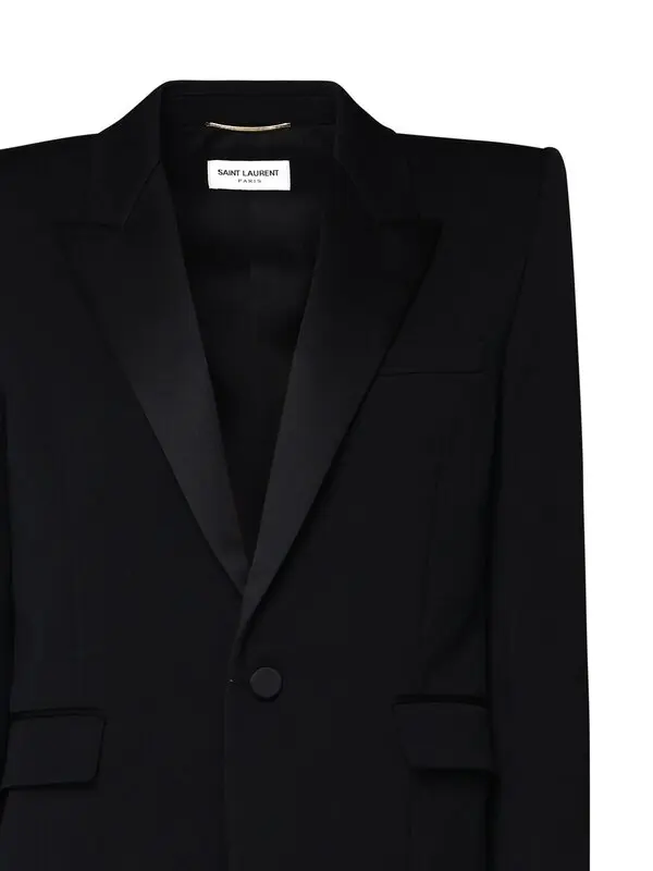 Saint Laurent Tuxedo Single-breasted Jacket With Peak Lapels