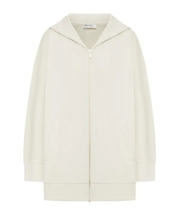 Max Mara Verbano Zip-up Hooded Jacket - Ivory