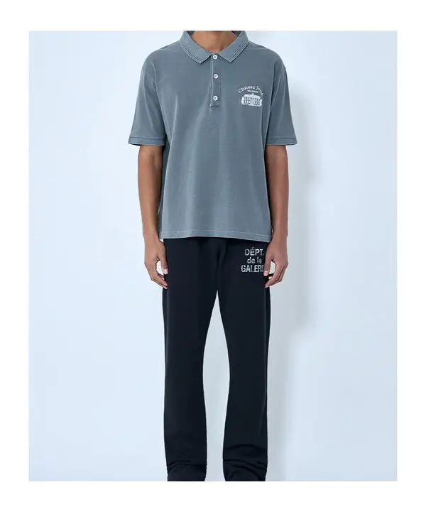 GALLERY DEPT. Preamo Logo Polo Shirt - Gray