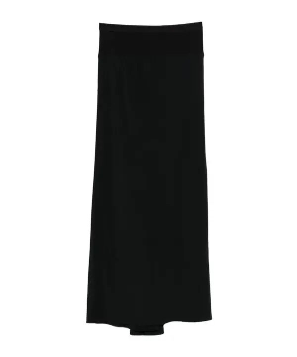 Rick Owens Draped Midi Skirt - Black