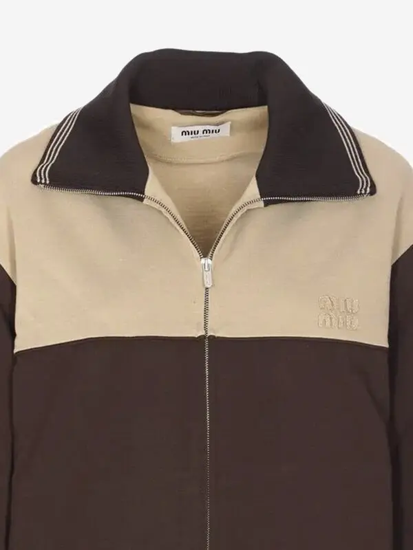 Miu Miu Zipped Sweatshirt