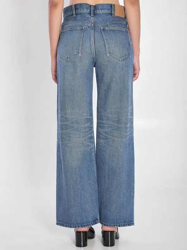 Celine Jolene Jeans In Cotton Denim