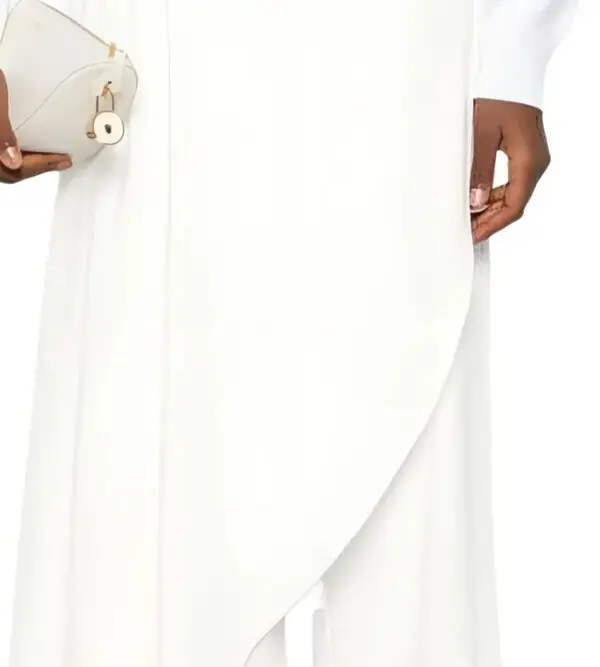 Alaïa Asymmetrical Skirt Pants - White