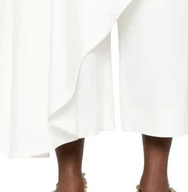 Alaïa Asymmetrical Skirt Pants - White