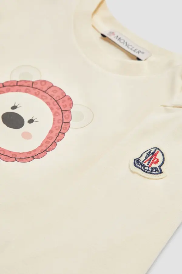 Moncler Long-sleeved T-shirt With Teddy Bear Print