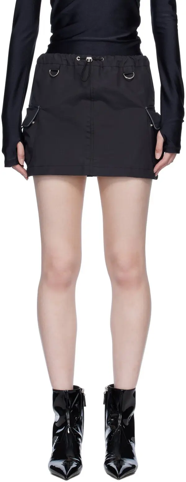 Coperni Cargo Mini Skirt - Black