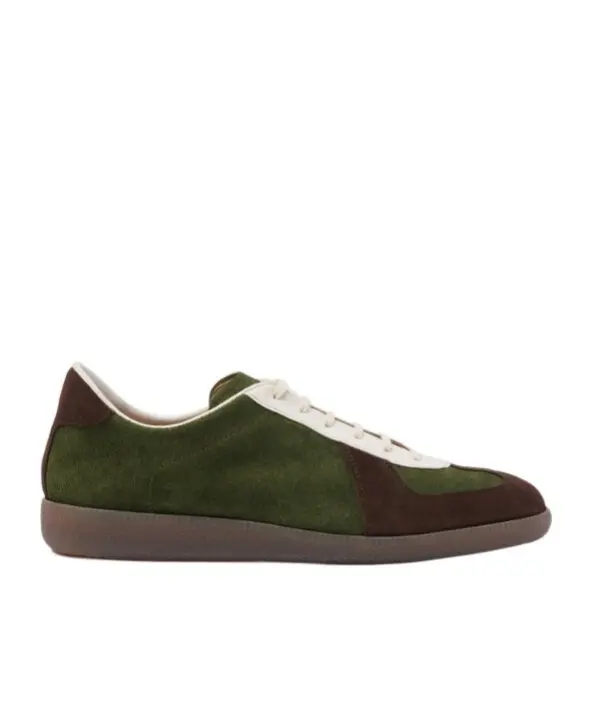 SCAROSSO Markus Two-tone Lace-up Sneakers - Green