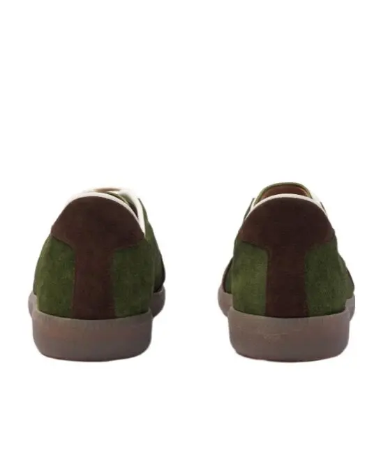 SCAROSSO Markus Two-tone Lace-up Sneakers - Green