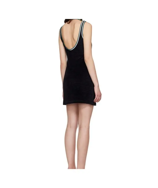 Casablanca Logo Embroidered Sleeveless Dress