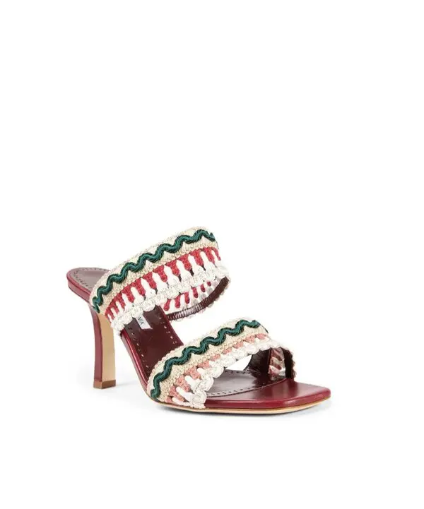 Manolo Blahnik Square-toed Stiletto High-heeled Sandals