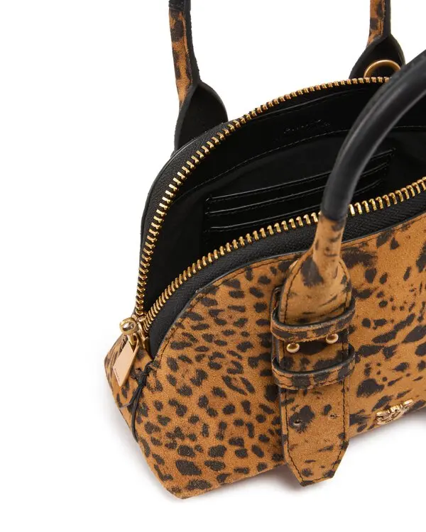 Pinko Leopard Patterned Zip-up Tote Bag