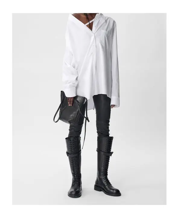 ANN DEMEULEMEESTER Off-shoulder Shirt - White
