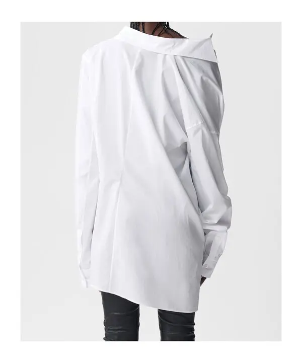 ANN DEMEULEMEESTER Off-shoulder Shirt - White