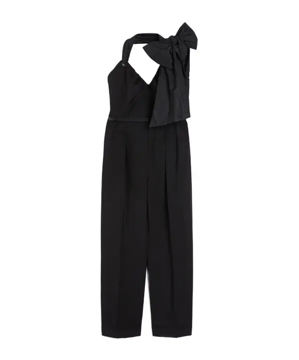 Max Mara Gabrielle Halter Neck Jumpsuit - Black