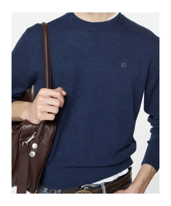 Acne Studios Crewneck Jumper With Ribbed Details