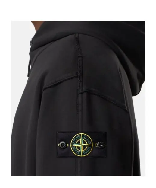 Stone Island Oversized Fit Zip-up Hooded Sweatshirt