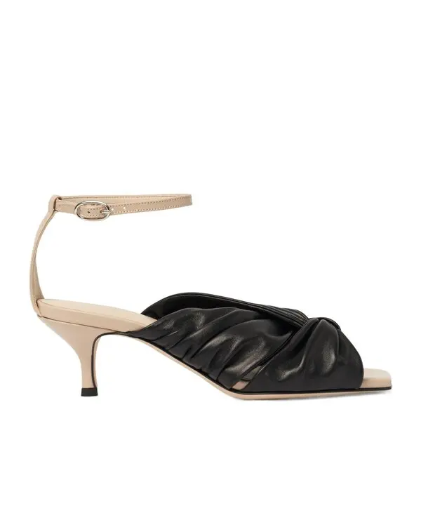 SCAROSSO Knot Sandals - Black
