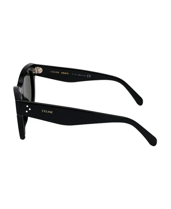 Celine Elliptical Sunglasses - Black