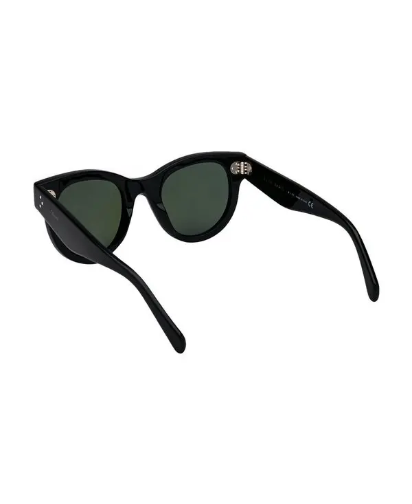 Celine Elliptical Sunglasses - Black