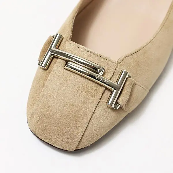 TOD'S Flat Loafers With Logo Detail