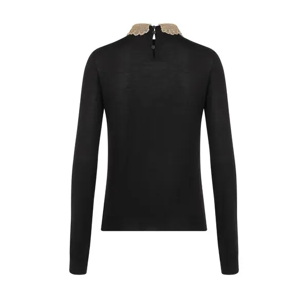 Dior Sweater With Removable Embroidered Collar