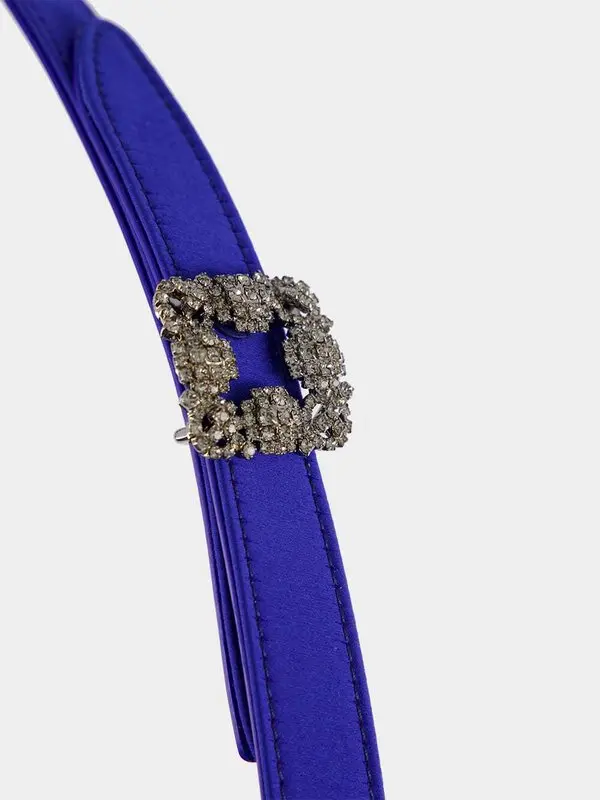 Manolo Blahnik Crystal Buckle Belt