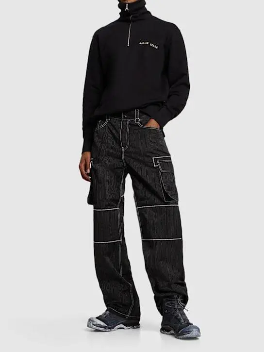 MARINE SERRE Cargo Pants With Contrast Stitching