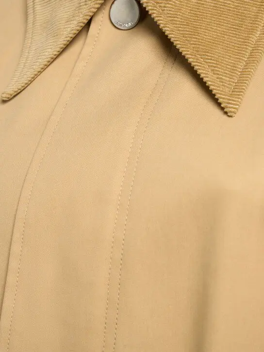 AMI Paris Belted Cotton Windbreaker