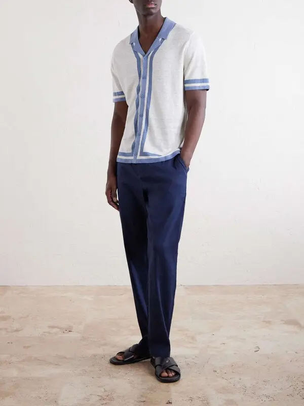 Onia Camp-collar Linen Shirt