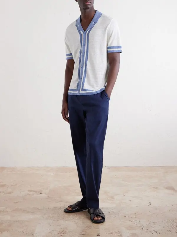 Onia Camp-collar Linen Shirt