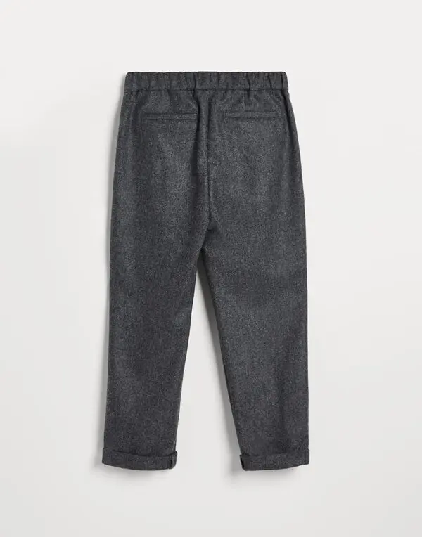 Brunello Cucinelli Elasticated-waistband Cuffed Trousers