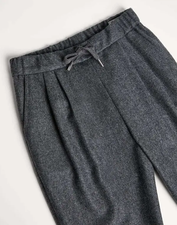 Brunello Cucinelli Elasticated-waistband Cuffed Trousers