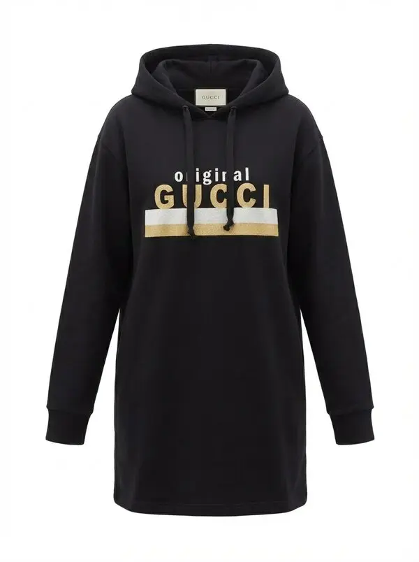 Gucci Original Print Hooded Dress