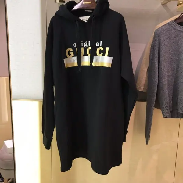 Gucci Original Print Hooded Dress