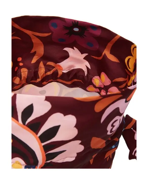 La DoubleJ Floral Print Drawstring Bucket Bag