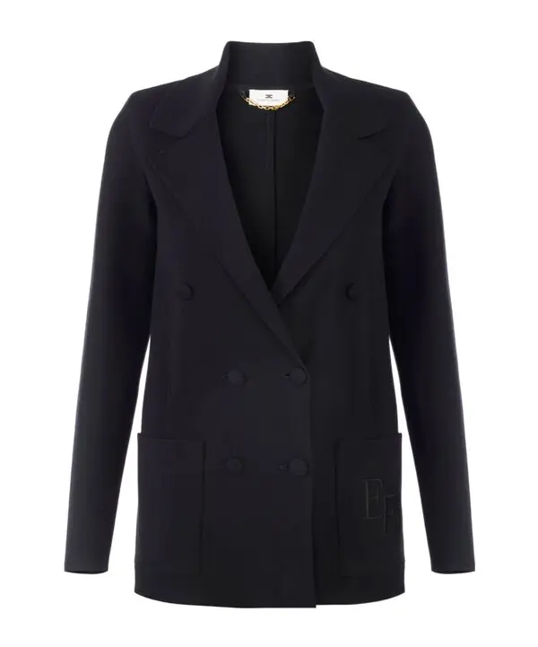 Elisabetta Franchi Knit Jacket - Black
