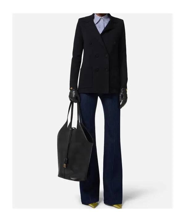 Elisabetta Franchi Double Breasted Knit Jacket