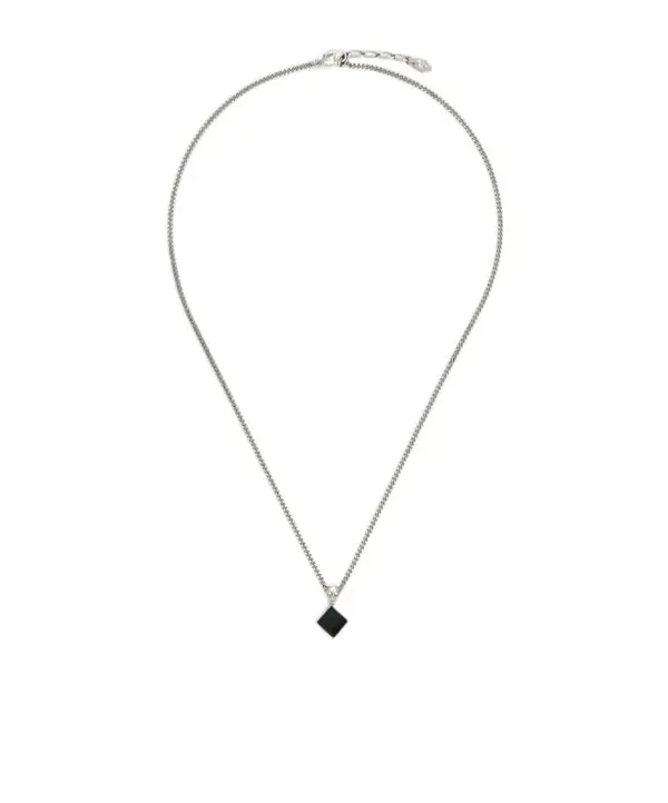 Alexander McQueen Twin Skull Necklace - Silver