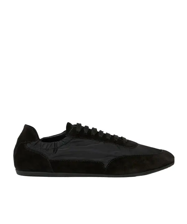 SCAROSSO Leggera Lace-up Sneakers - Black